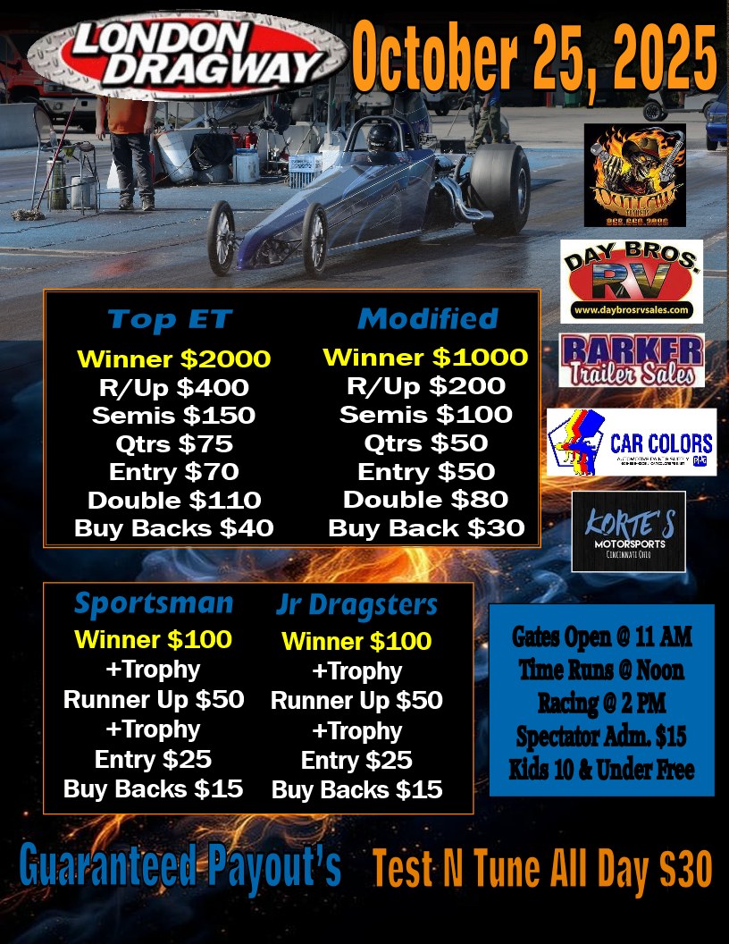 Results 04-20-3024 - London Dragway
